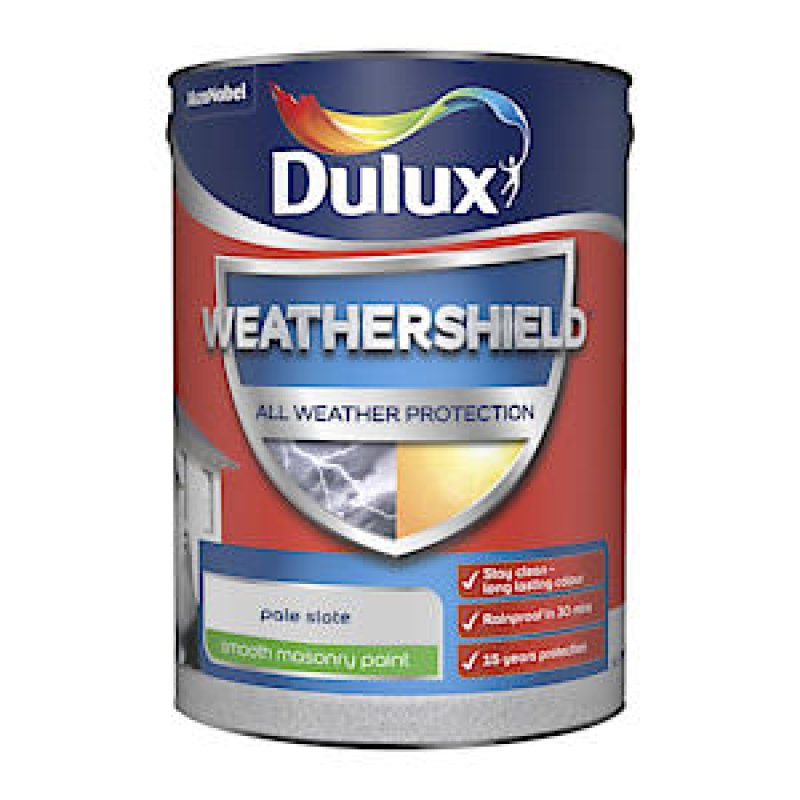 Dulux Weathershield Masonry Paint 5L Pale Slate s370995 | Haven Home Centre